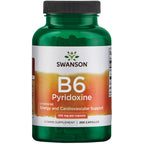 Swanson B6 Pyridoxine 100 mg capsules