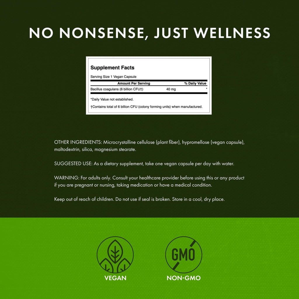 Swanson Bacillus Coagulans benefits