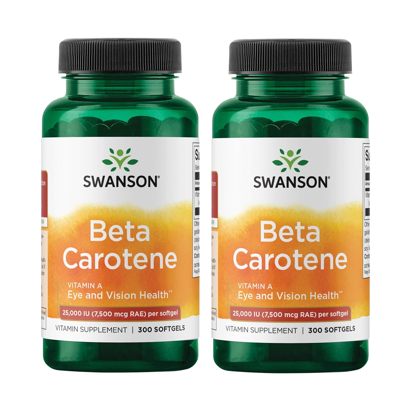 Swanson beta-carotene softgels for vision