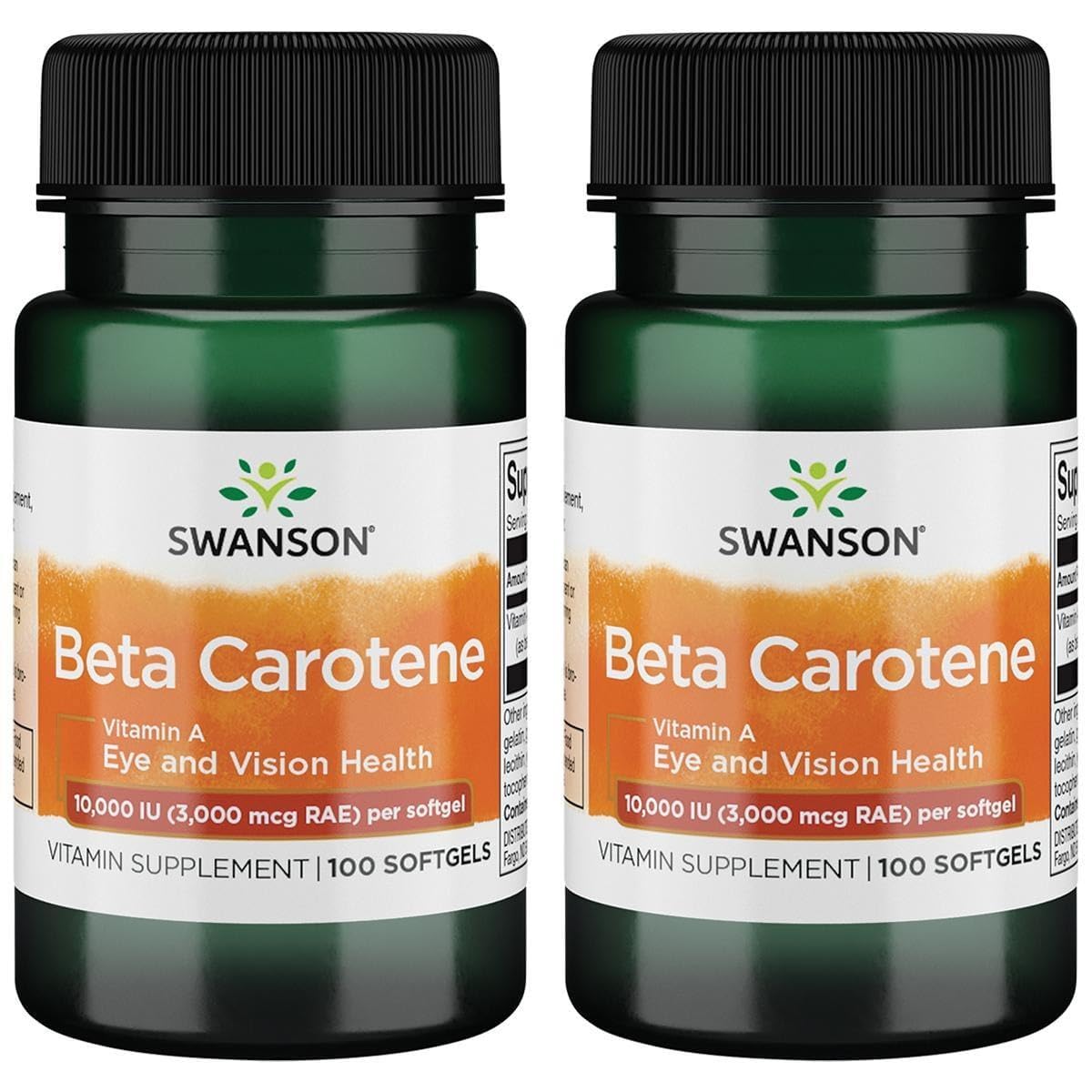 Swanson beta-carotene softgels for vision
