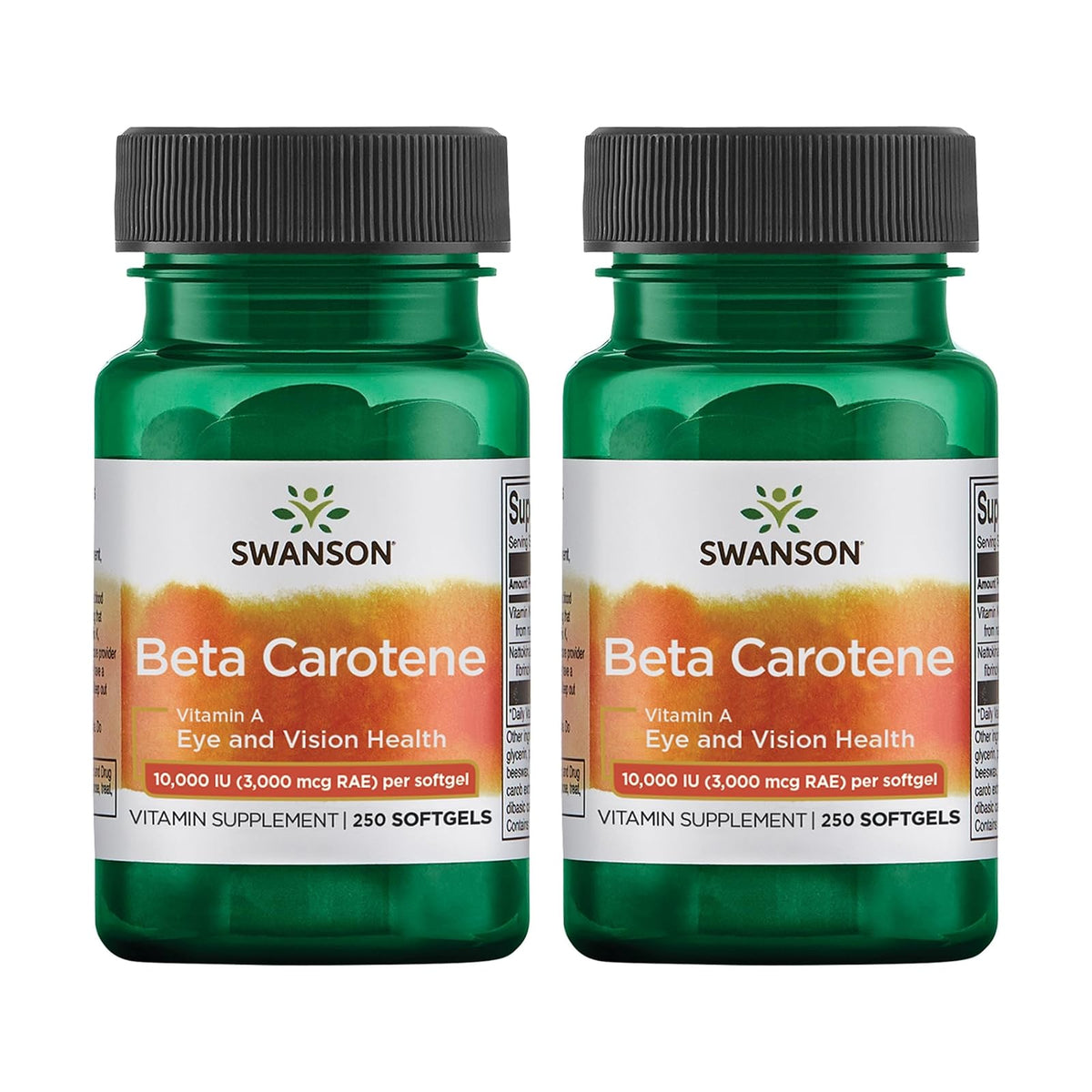 Swanson Beta-Carotene softgels for vision