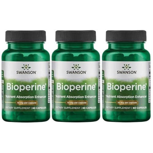Swanson Bioperine 10 mg capsules for better absorption