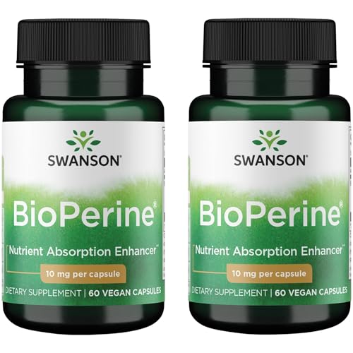 Swanson Bioperine 10 mg capsules for better absorption