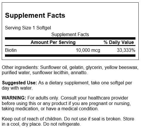 Swanson biotin for healthy hair