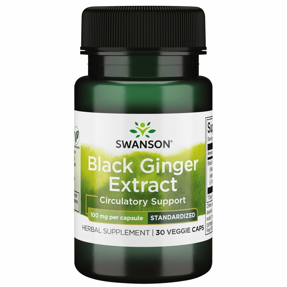 Swanson black ginger extract capsules