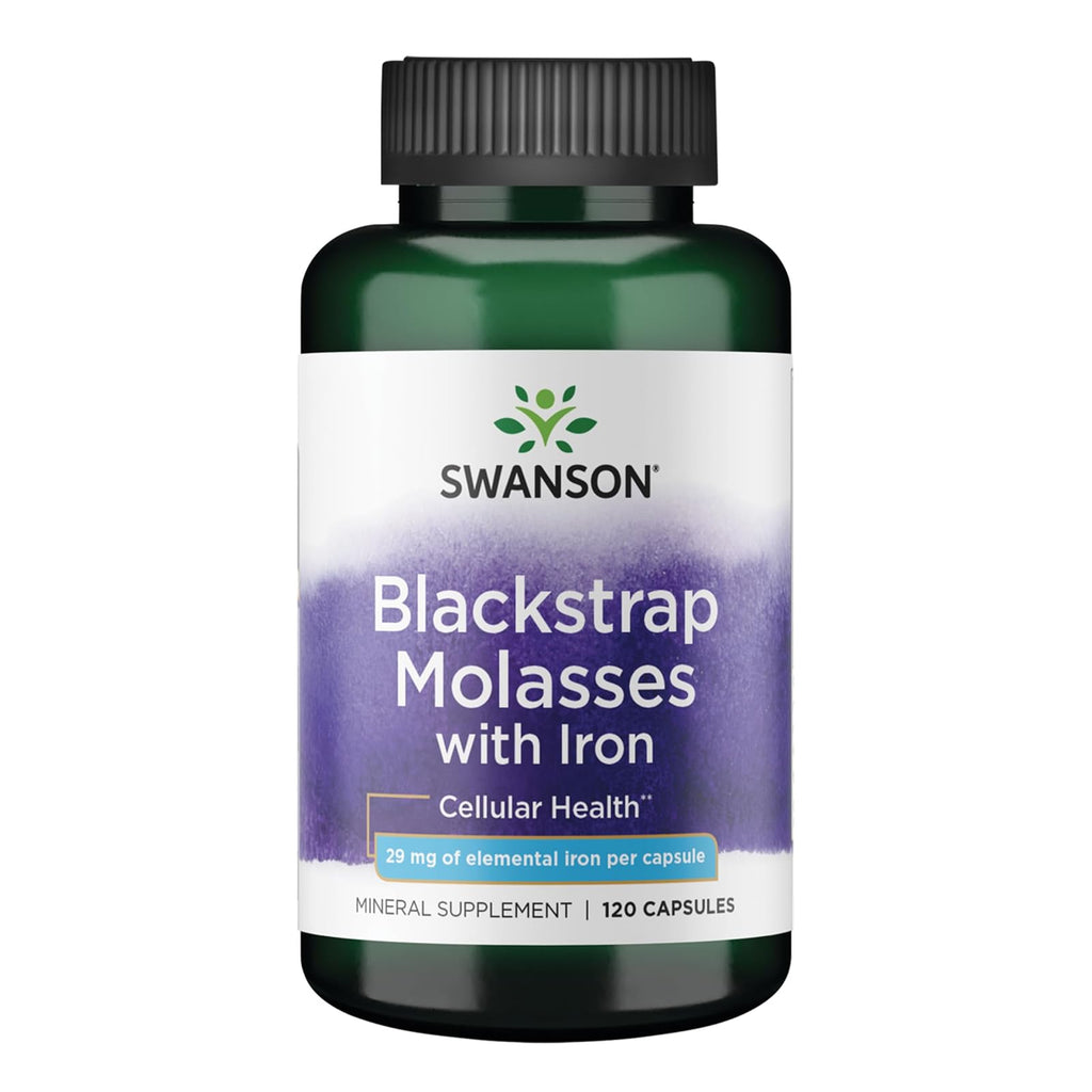 Swanson blackstrap molasses iron capsules