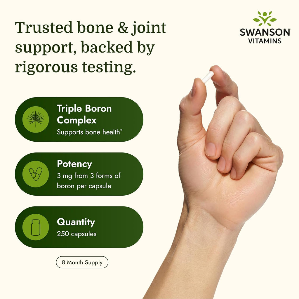 Swanson boron capsules for vitality