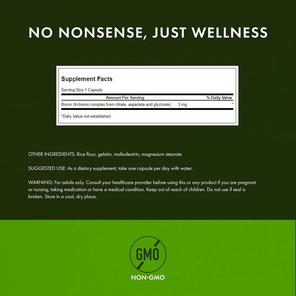 Swanson boron supplement benefits