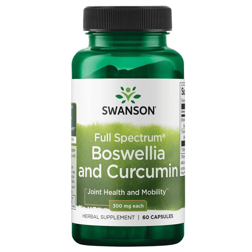 Swanson Boswellia & Curcumin capsules