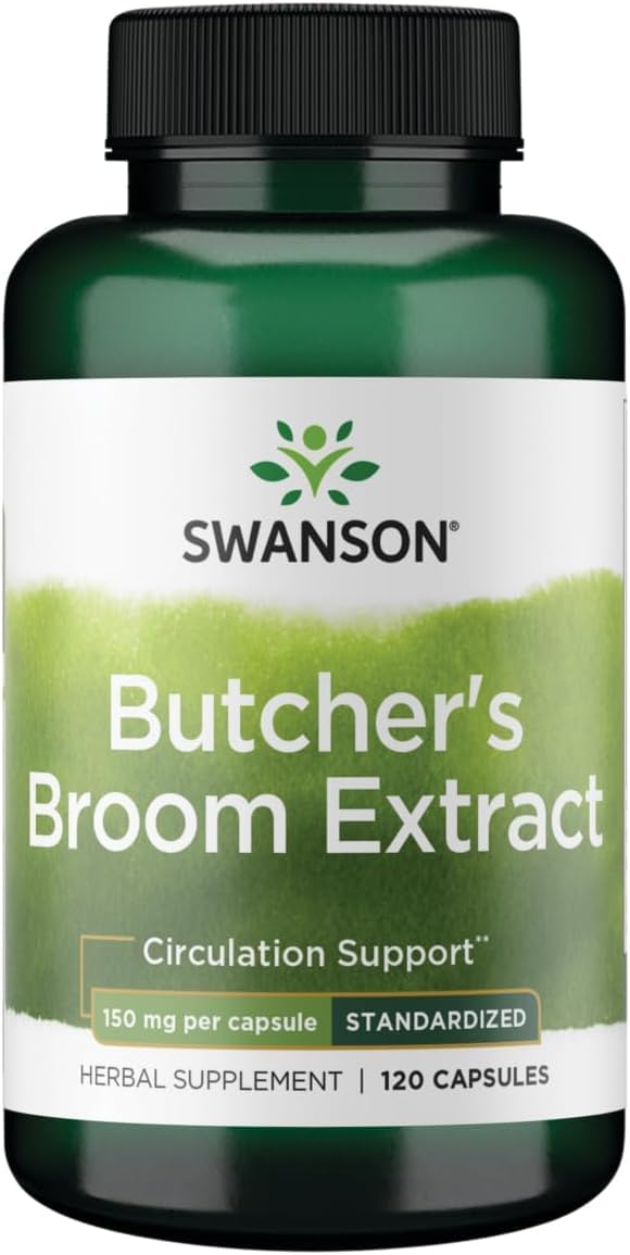 Swanson Butcher's Broom capsules for circulation