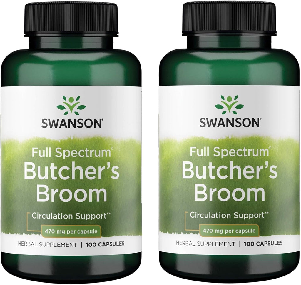 Swanson Butcher's Broom capsules for circulation