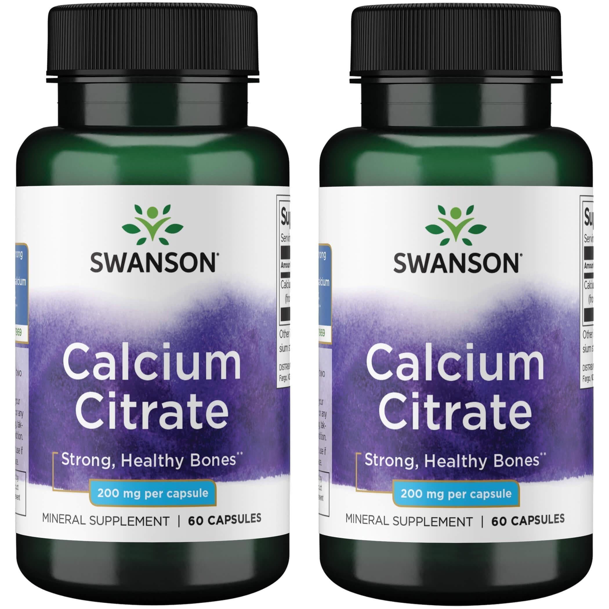 Swanson calcium citrate for bone health
