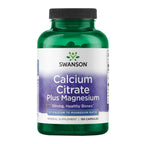 Swanson Calcium Citrate Plus Magnesium capsules