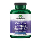 Swanson calcium citrate supplement tablets