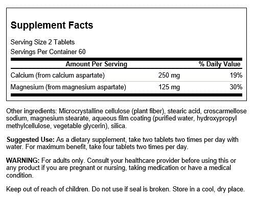 Swanson calcium tablets for strength