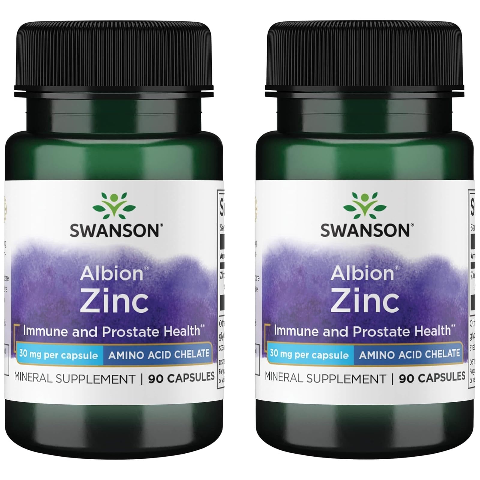 Swanson chelated zinc glycinate capsules