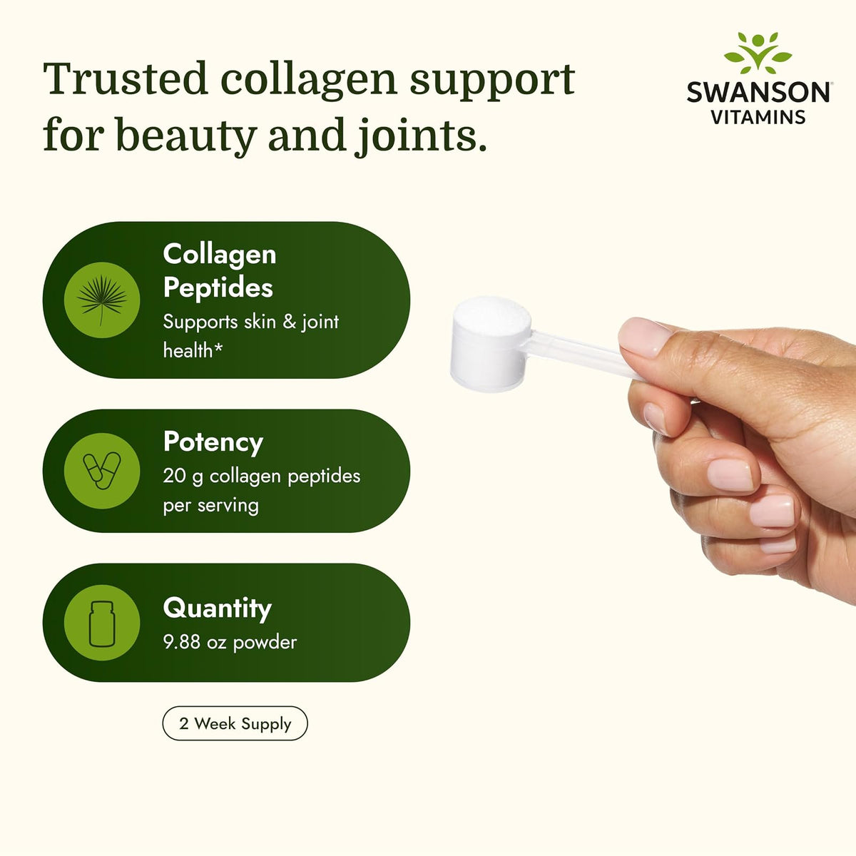 Swanson collagen peptides 20 g benefits