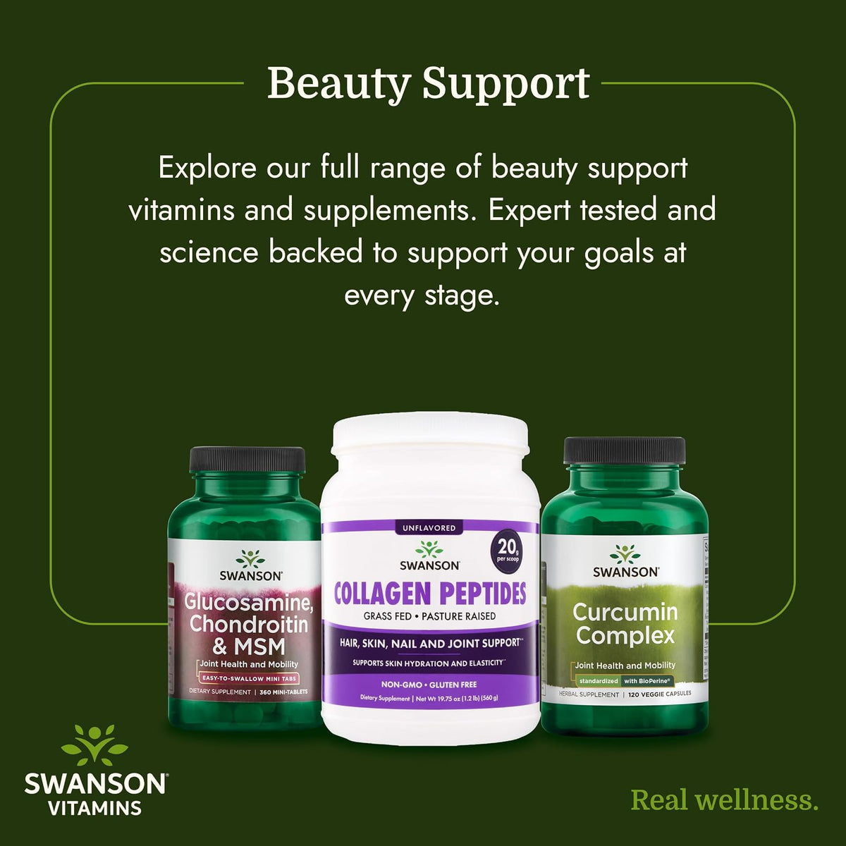 Swanson collagen peptides for healthy hair