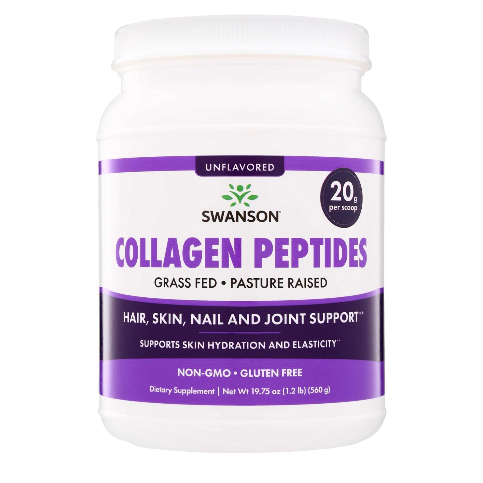 Swanson collagen peptides unflavored powder