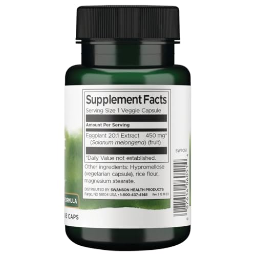 Swanson eggplant extract 450 mg dosage