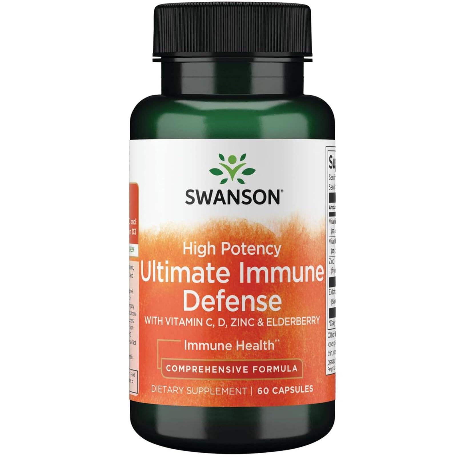 Swanson elderberry immune support capsules