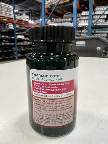 Swanson garlic oil softgels for overall wellness