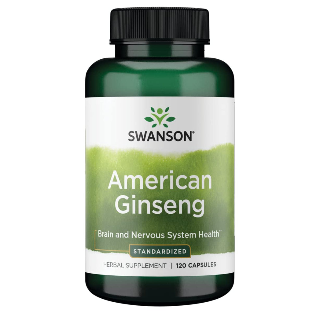 Swanson ginseng capsules for vitality