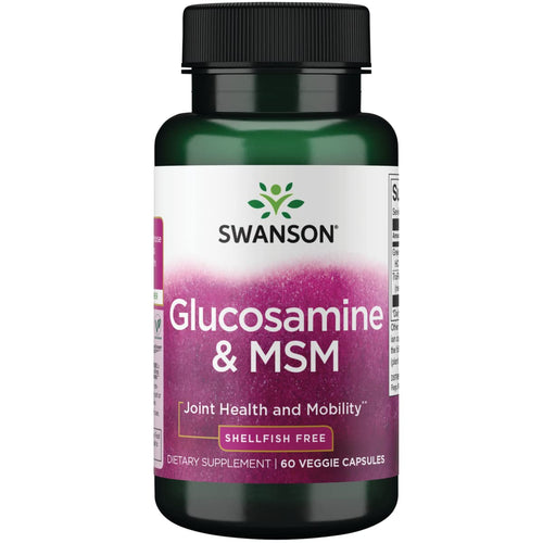Swanson Glucosamine & MSM 500 mg - 60 Veg Capsules