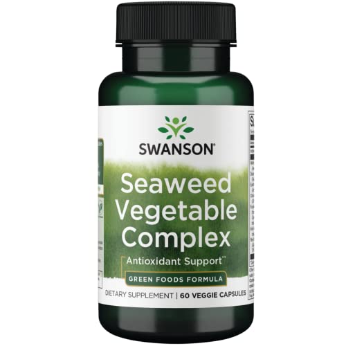 Swanson green seaweed capsules for energy