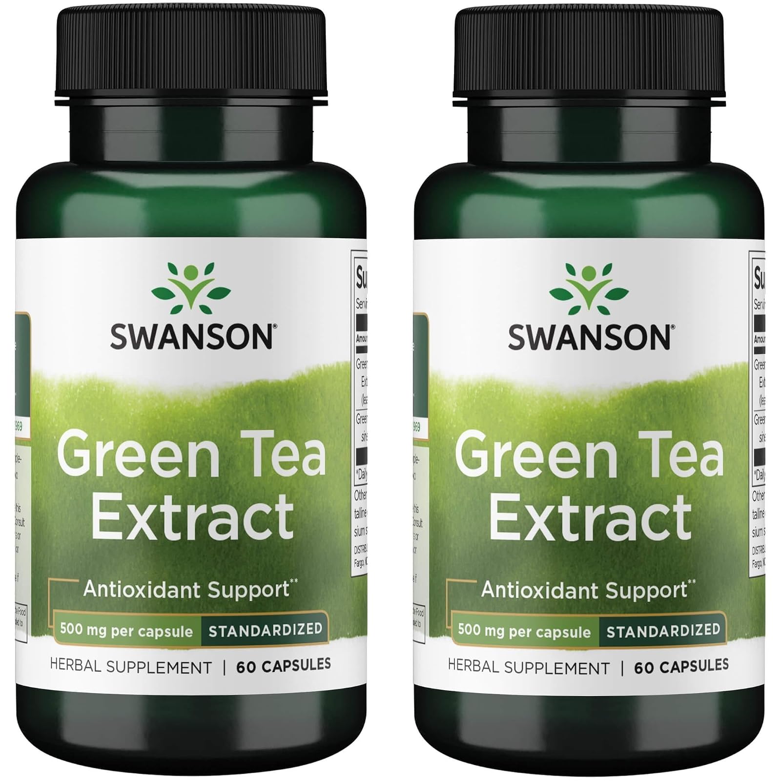 Swanson green tea extract capsules for energy boost
