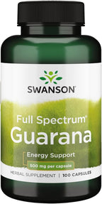 Swanson Guarana Energy capsules for energy