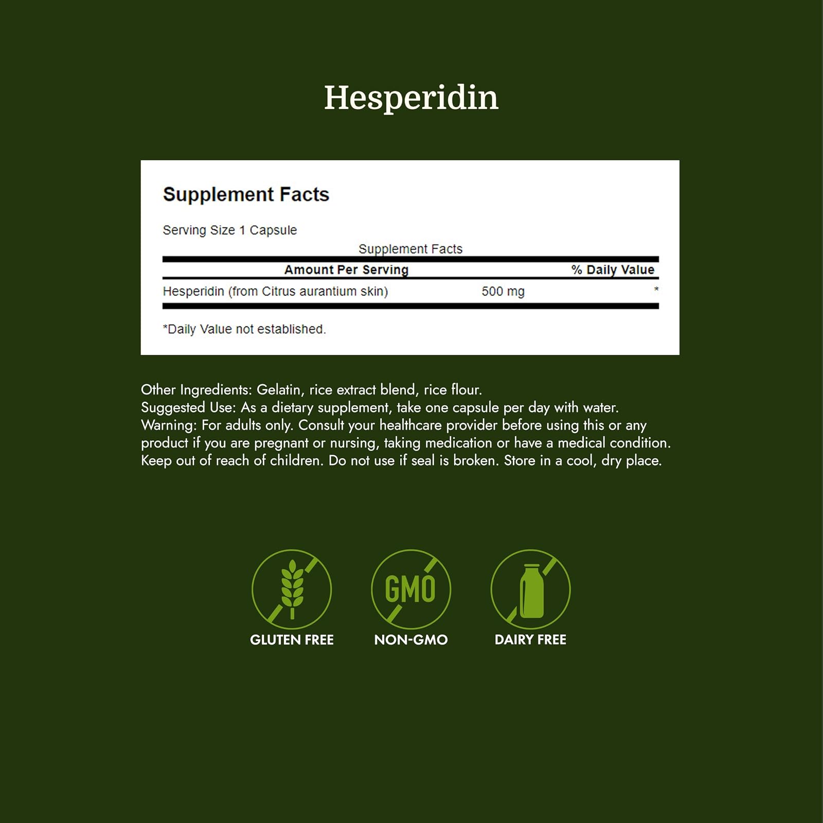 Swanson Hesperidin 60 capsules benefits