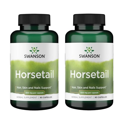 Swanson horsetail capsules for hair health