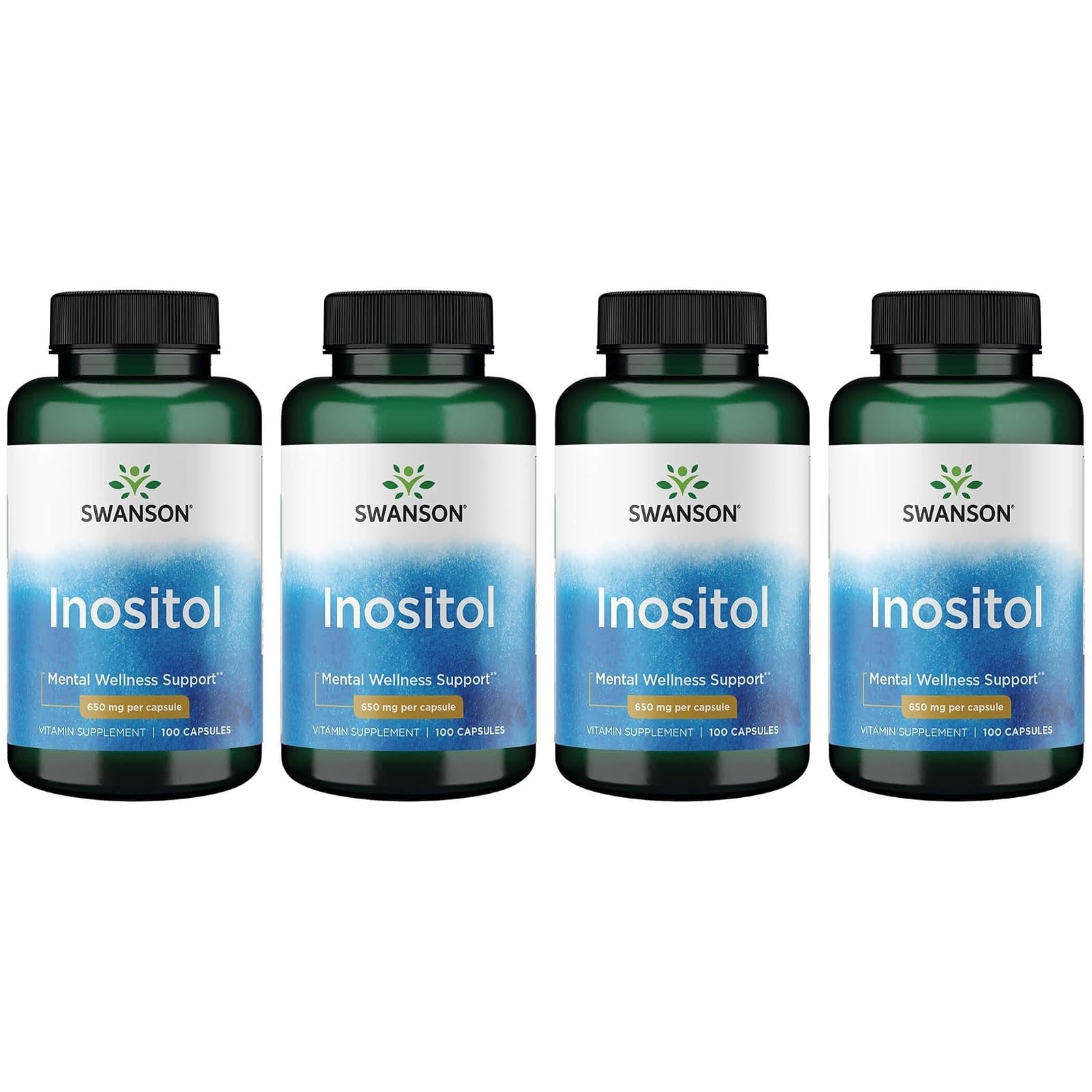 Swanson Inositol 650 mg capsules for mood support