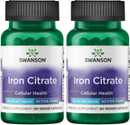 Swanson Iron Citrate 25 mg capsules