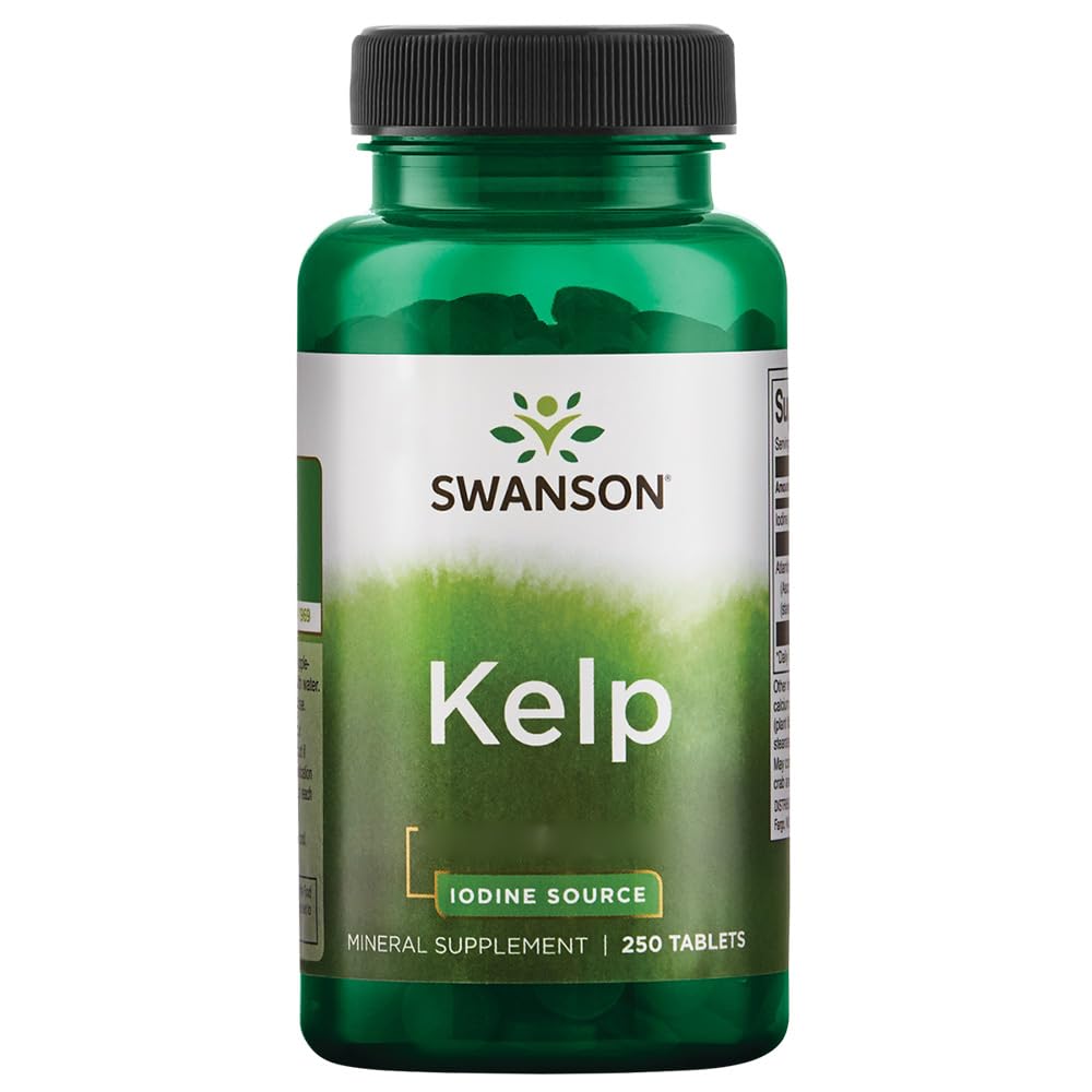 Swanson kelp iodine supplement capsules