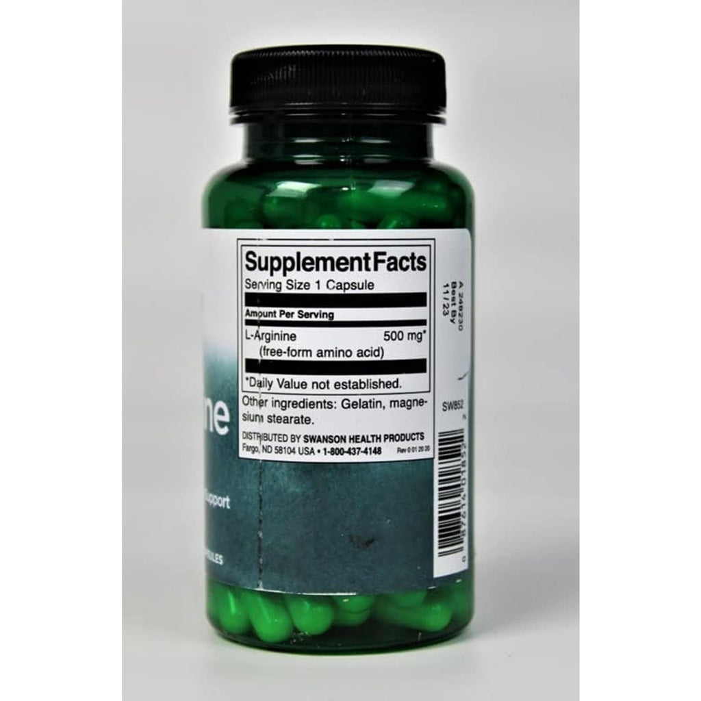 Swanson L-Arginine for improved circulation