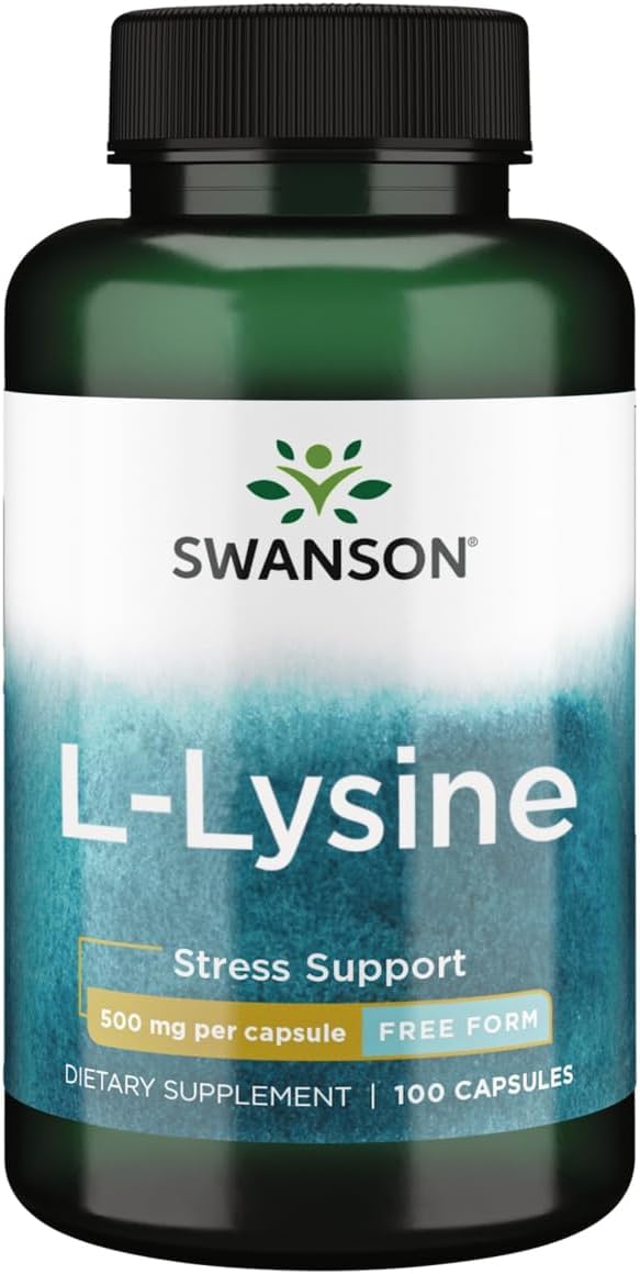 Swanson L-Lysine 500 mg capsules