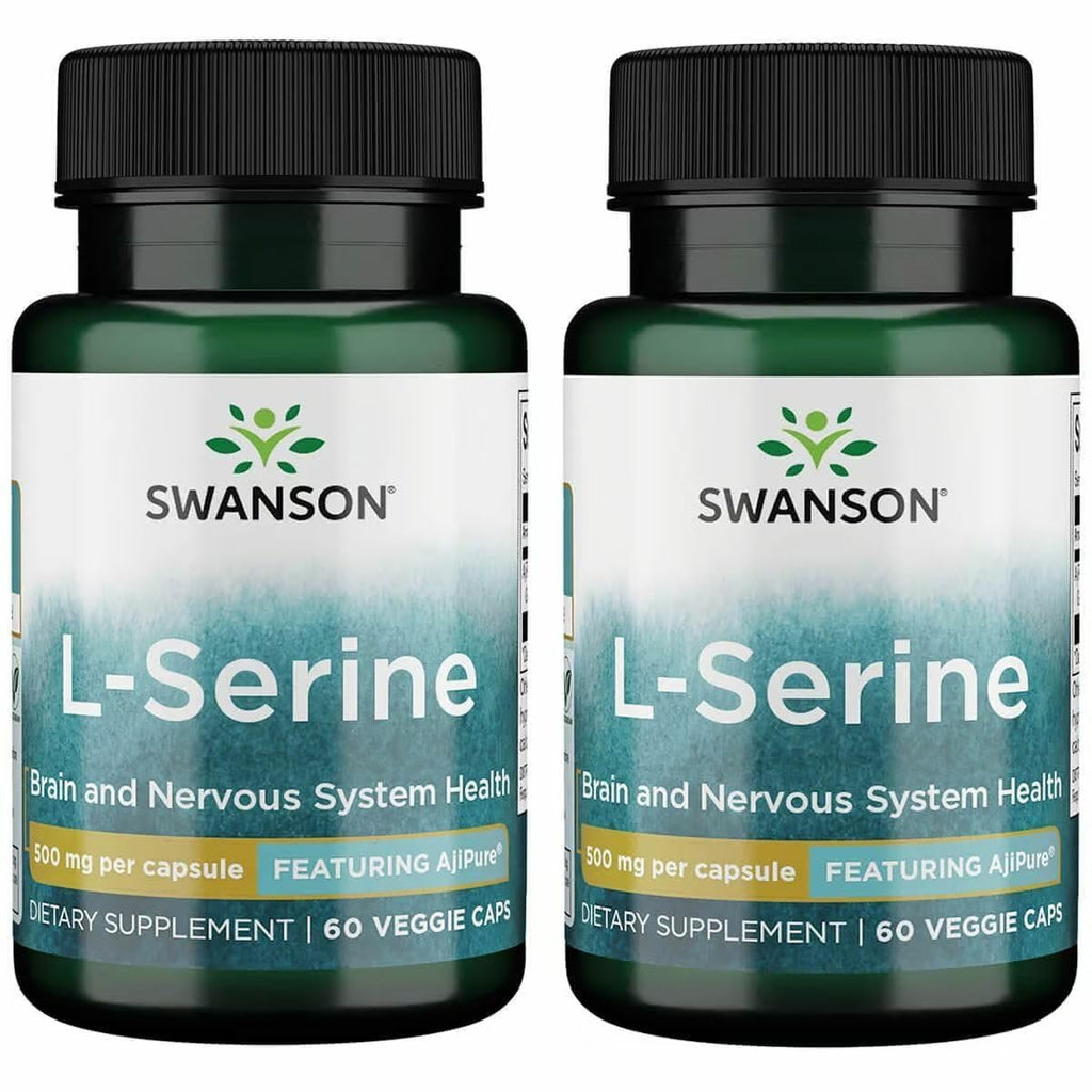 Swanson L-Serine 500 mg capsules