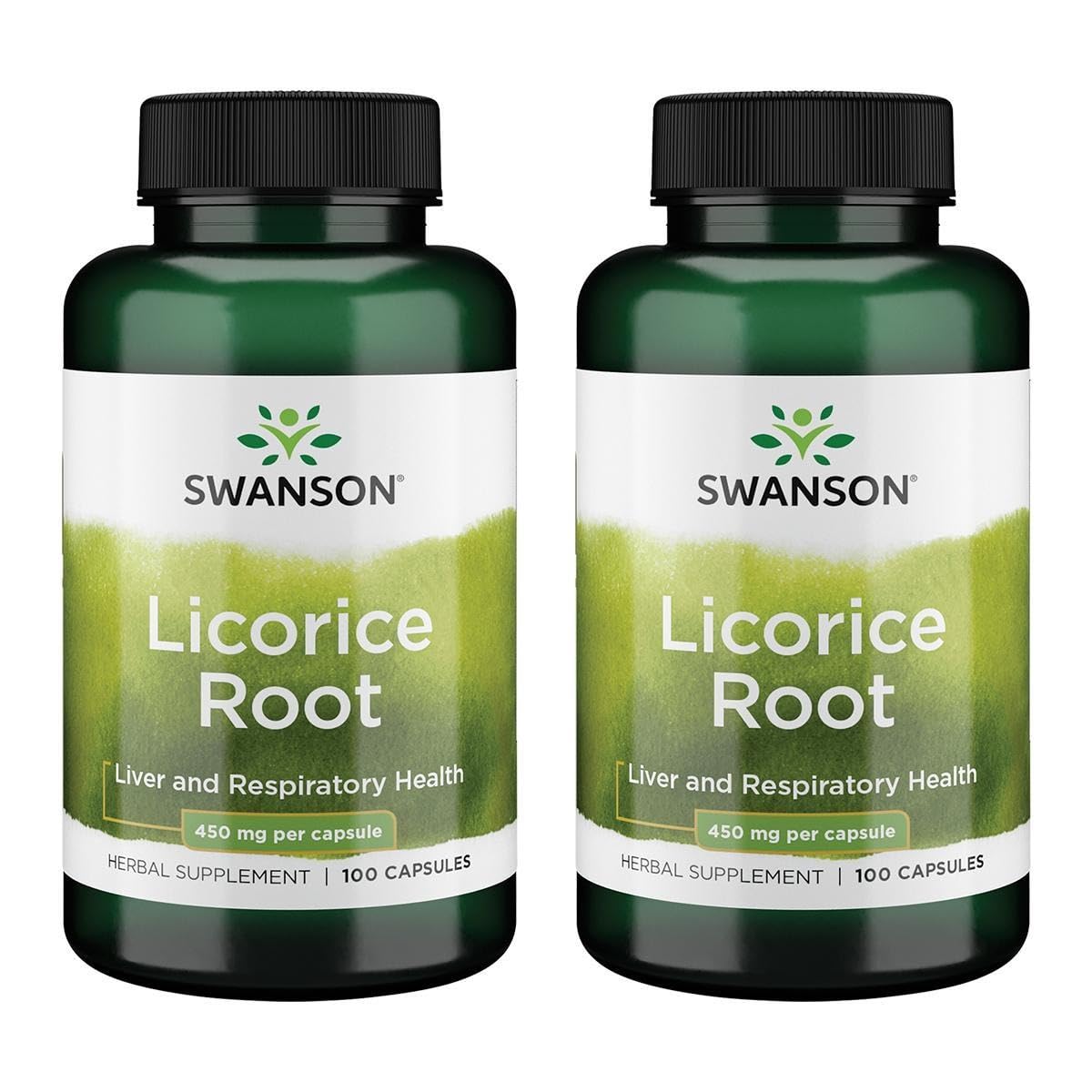 Swanson Licorice Root 450 mg capsules for digestive health