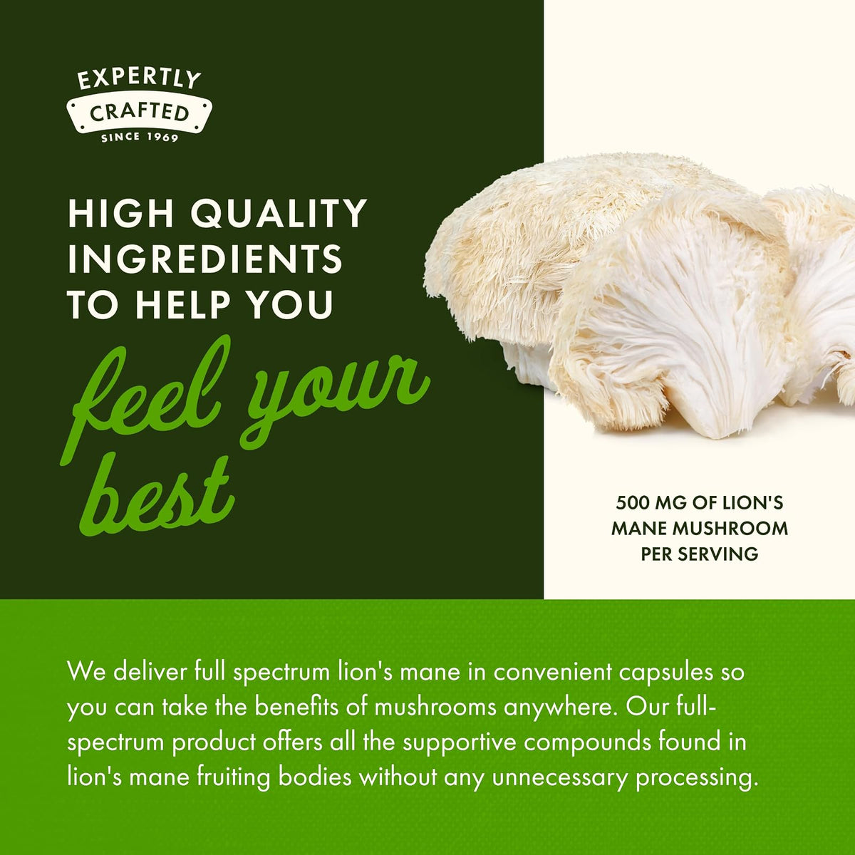 Swanson lion's mane for mental clarity