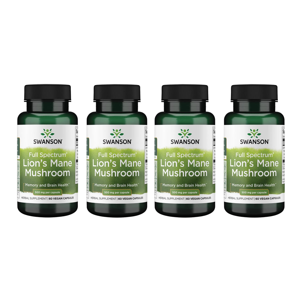 Swanson Lion's Mane mushroom capsules