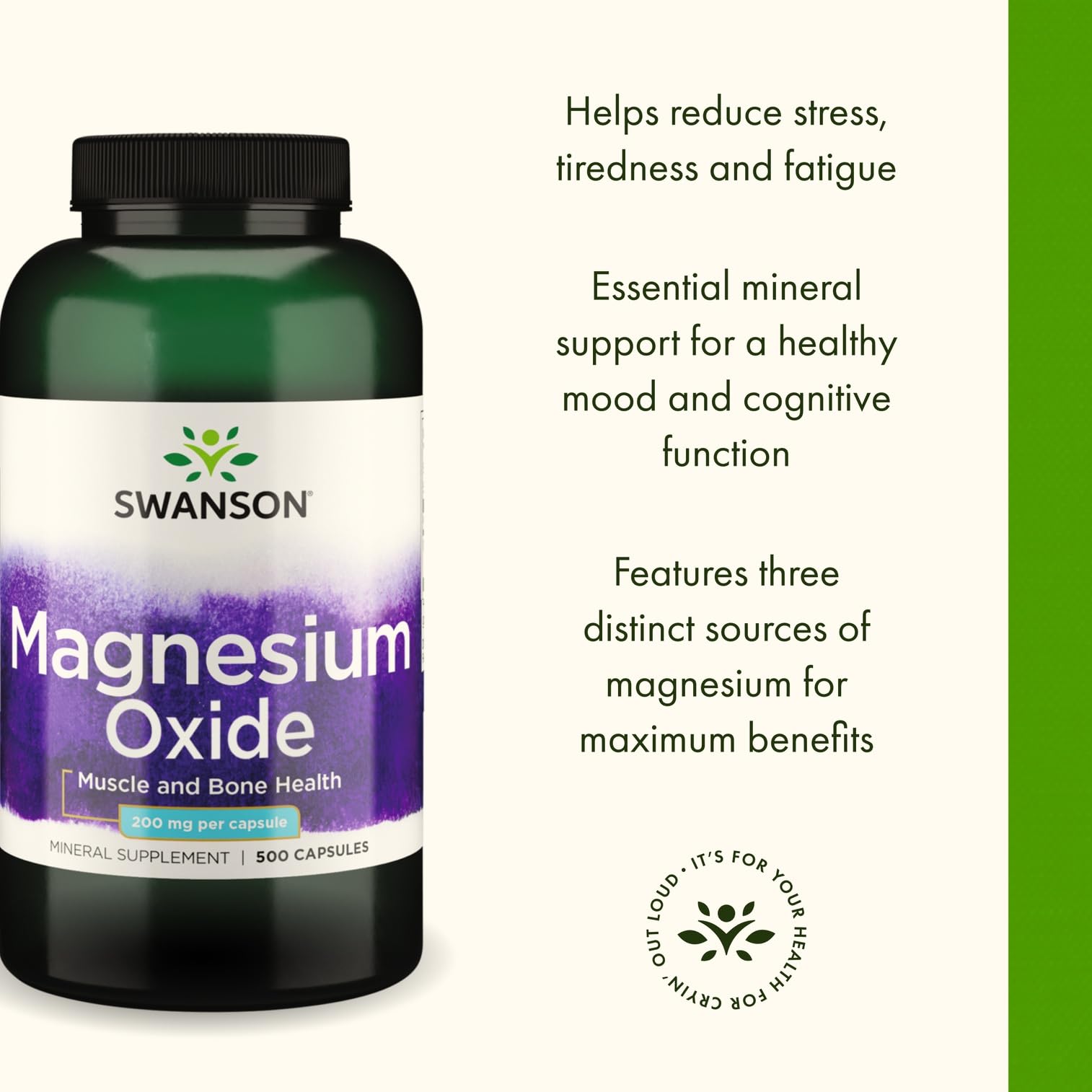 Swanson magnesium 200 mg for energy