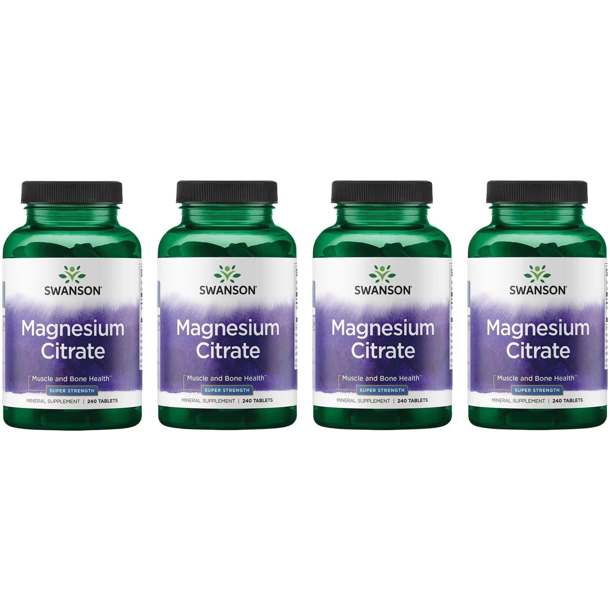 Swanson magnesium citrate for muscle support