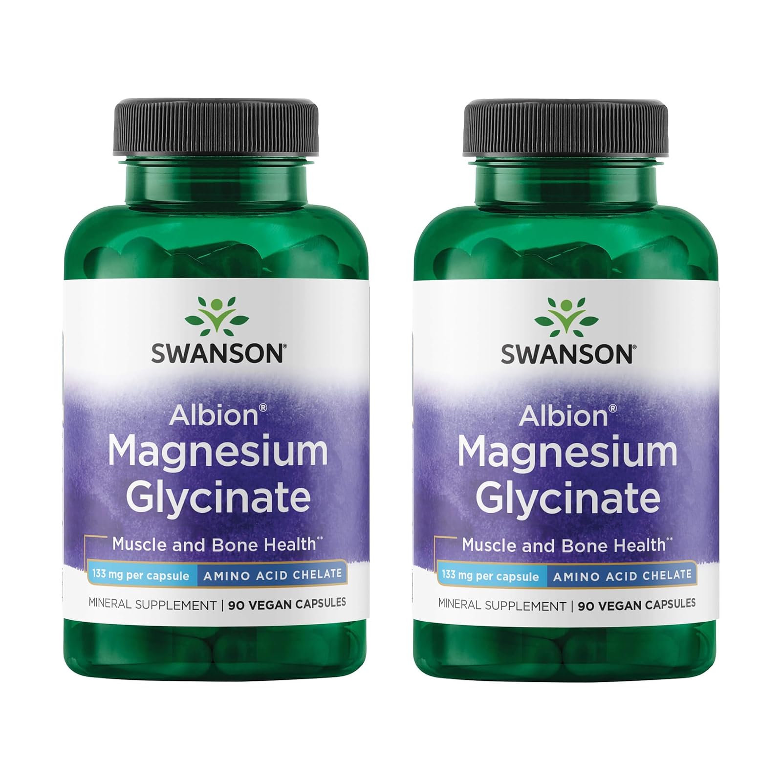 Swanson magnesium glycinate capsules for relaxation