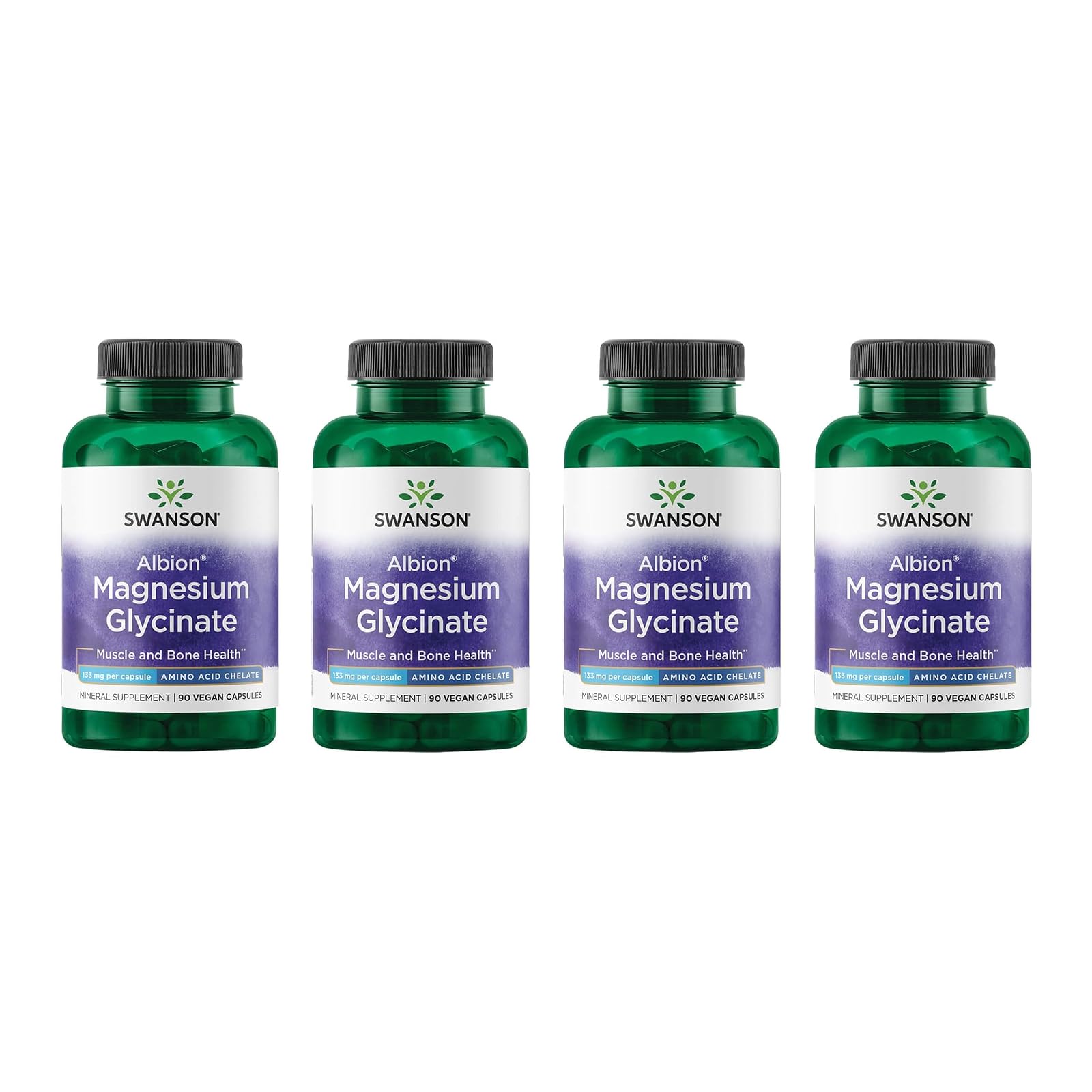 Swanson magnesium glycinate capsules for relaxation