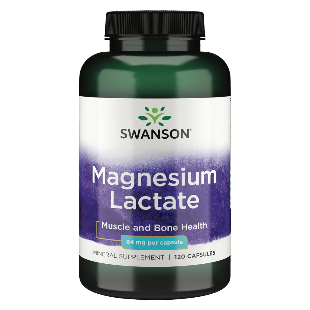 Swanson magnesium lactate capsules for relaxation