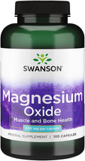 Swanson Magnesium Oxide supplement capsules