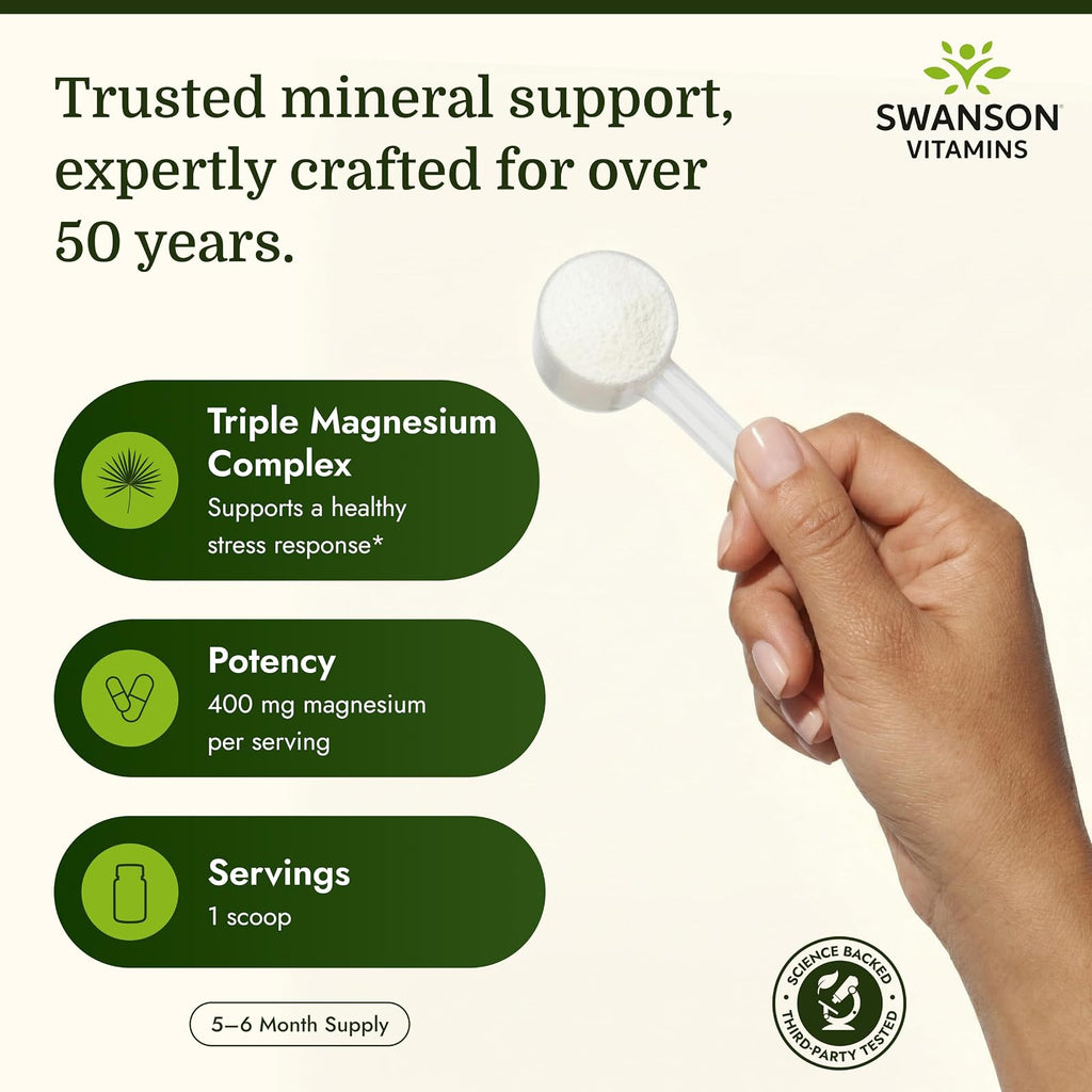 Swanson magnesium supplement for muscle health