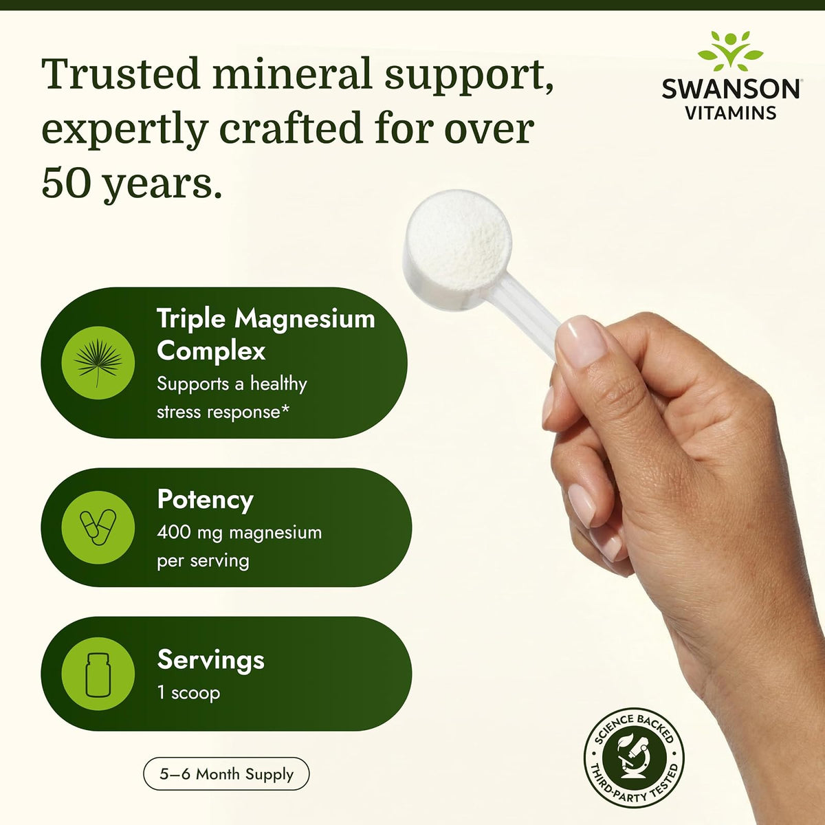 Swanson magnesium supplement for muscle health